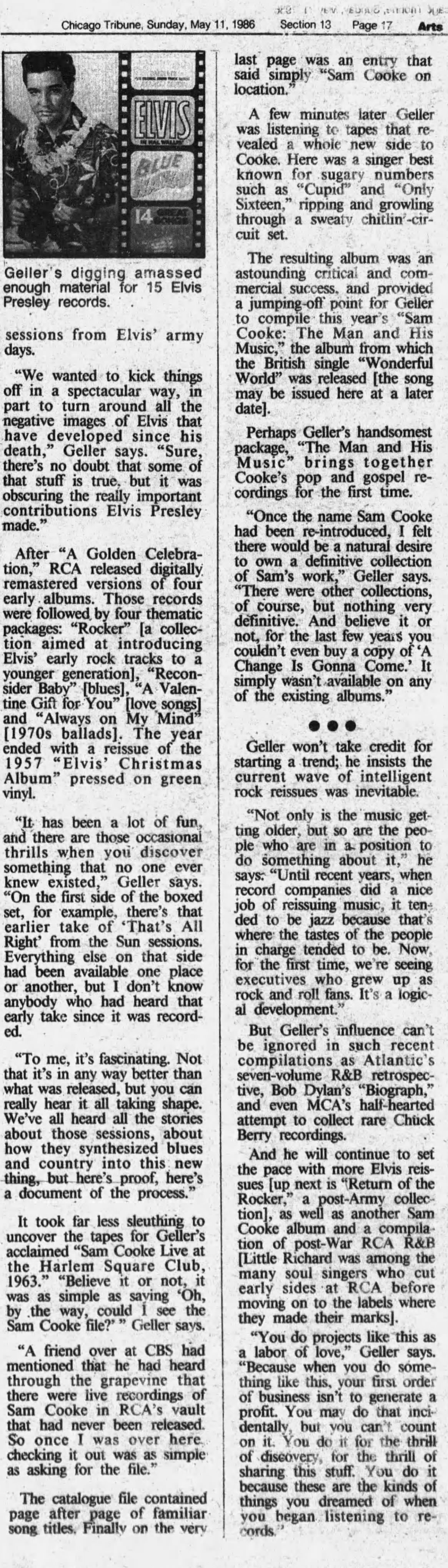Elvis at Fifty: The 1985 Gregg Geller Supervised Elvis Presley Albums ...