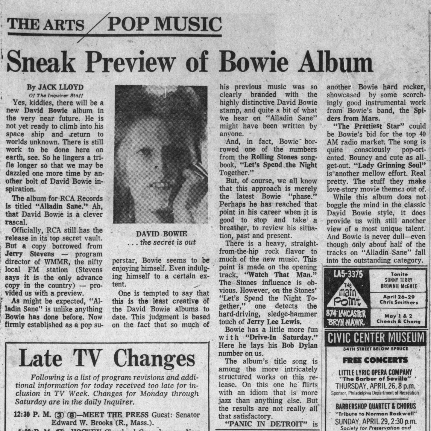 Twig The Wonder Kid: David Bowie’s “Drive In Saturday” – Nostalgia Kinky