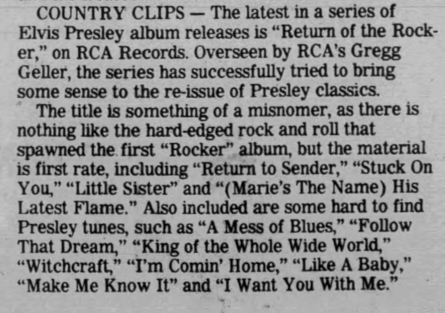 Elvis at Fifty: The 1985 Gregg Geller Supervised Elvis Presley Albums ...