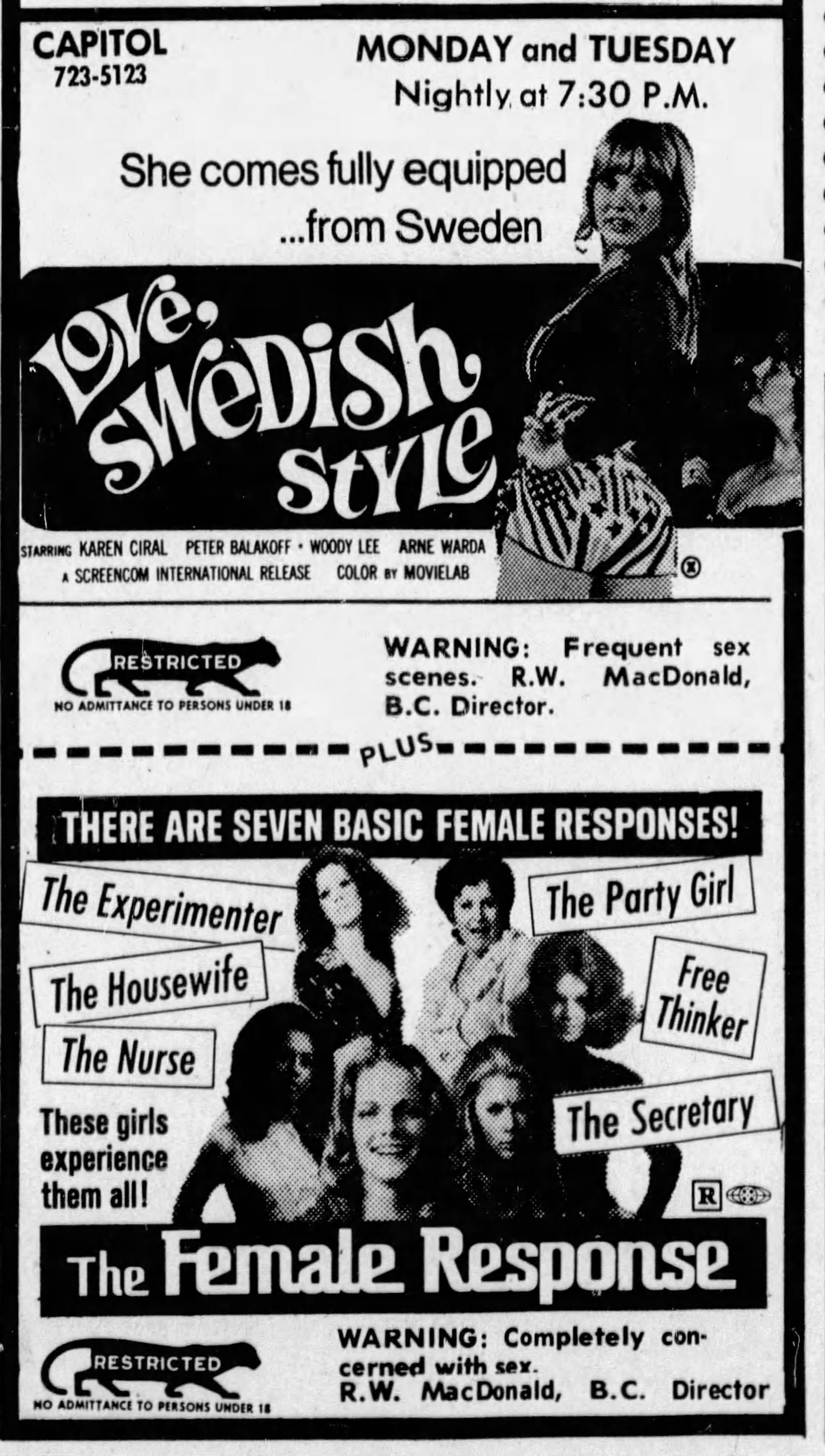 not quite stockholm: maurice smith’s love, swedish style (1972 ...